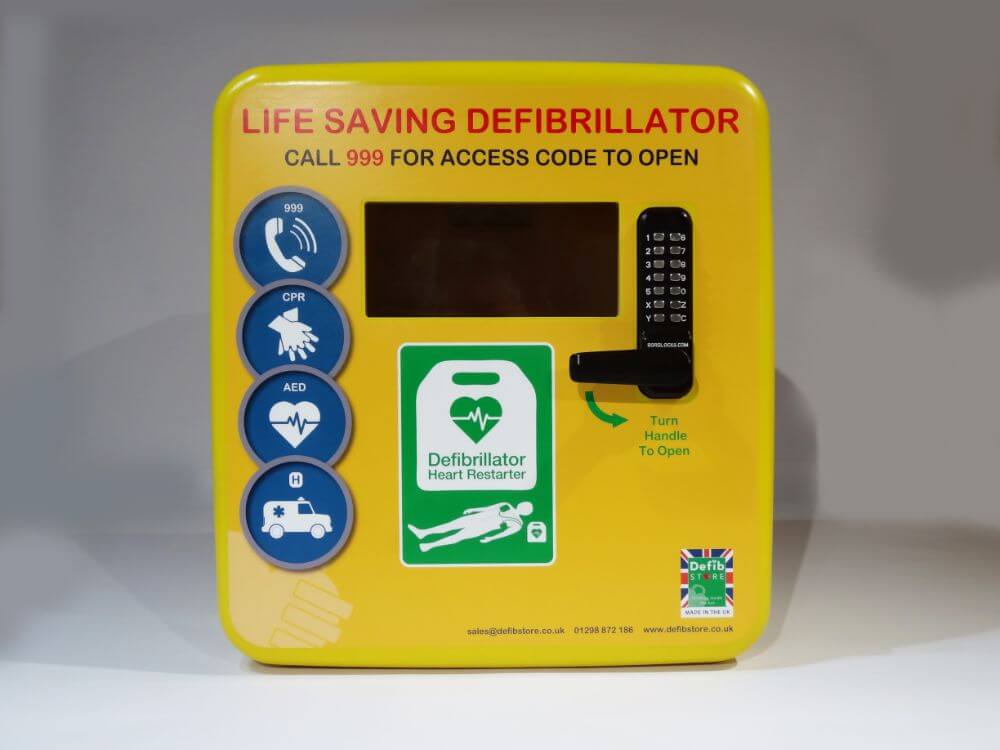 DEFIBSTORE DFS4K442LLE POLYCARBONATE DEFIB cabinet aed