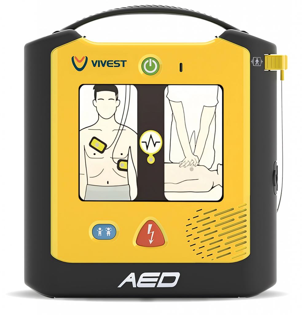ViVest PowerBeat X1 AED - Portable Defibrillator with Audio Guide